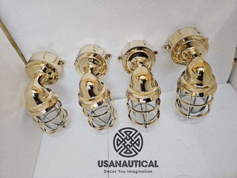 Oceanic Solid Brass Nautical New Outdoor Exterior Wall Light Fixture ...