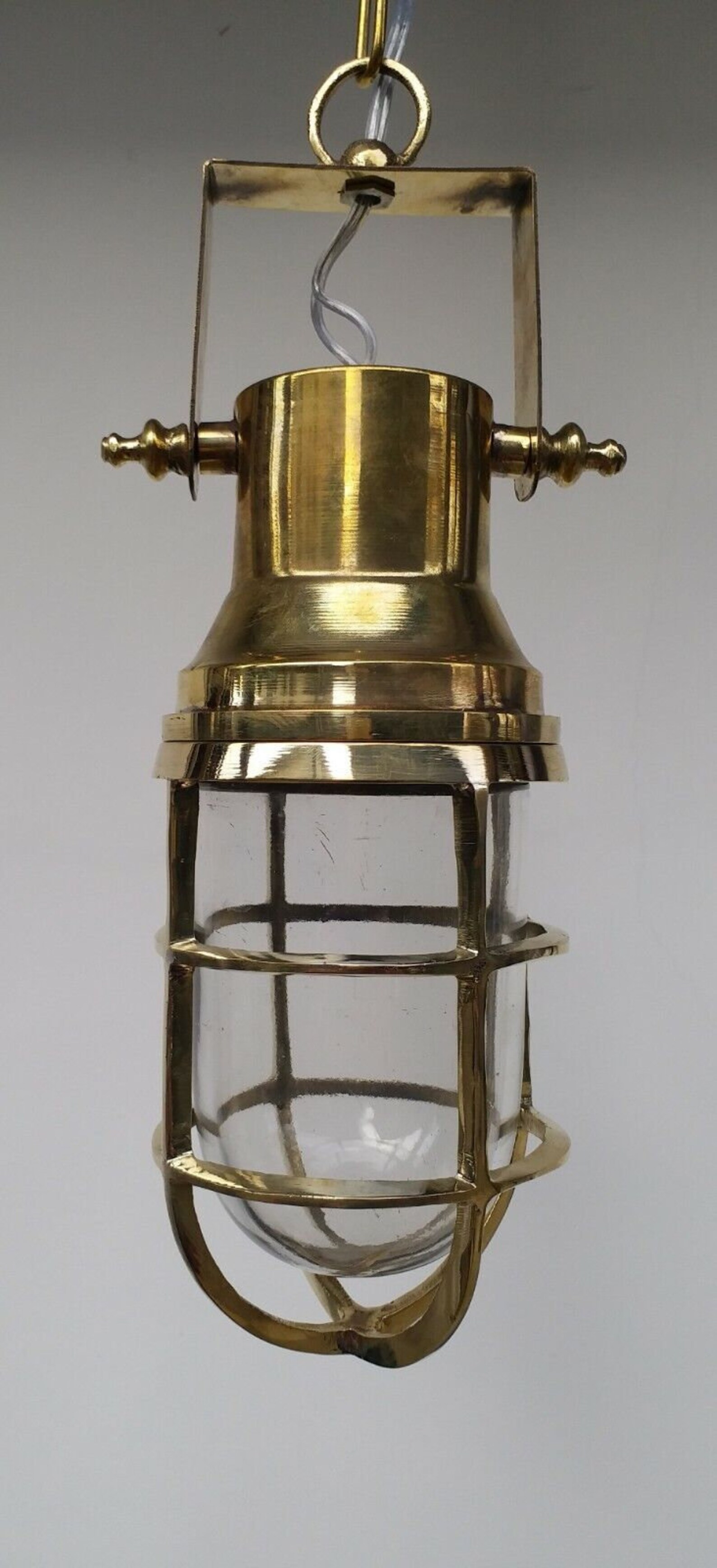 Nautical Marine Heavy Brass Chain Hanging Lamp - Etsy