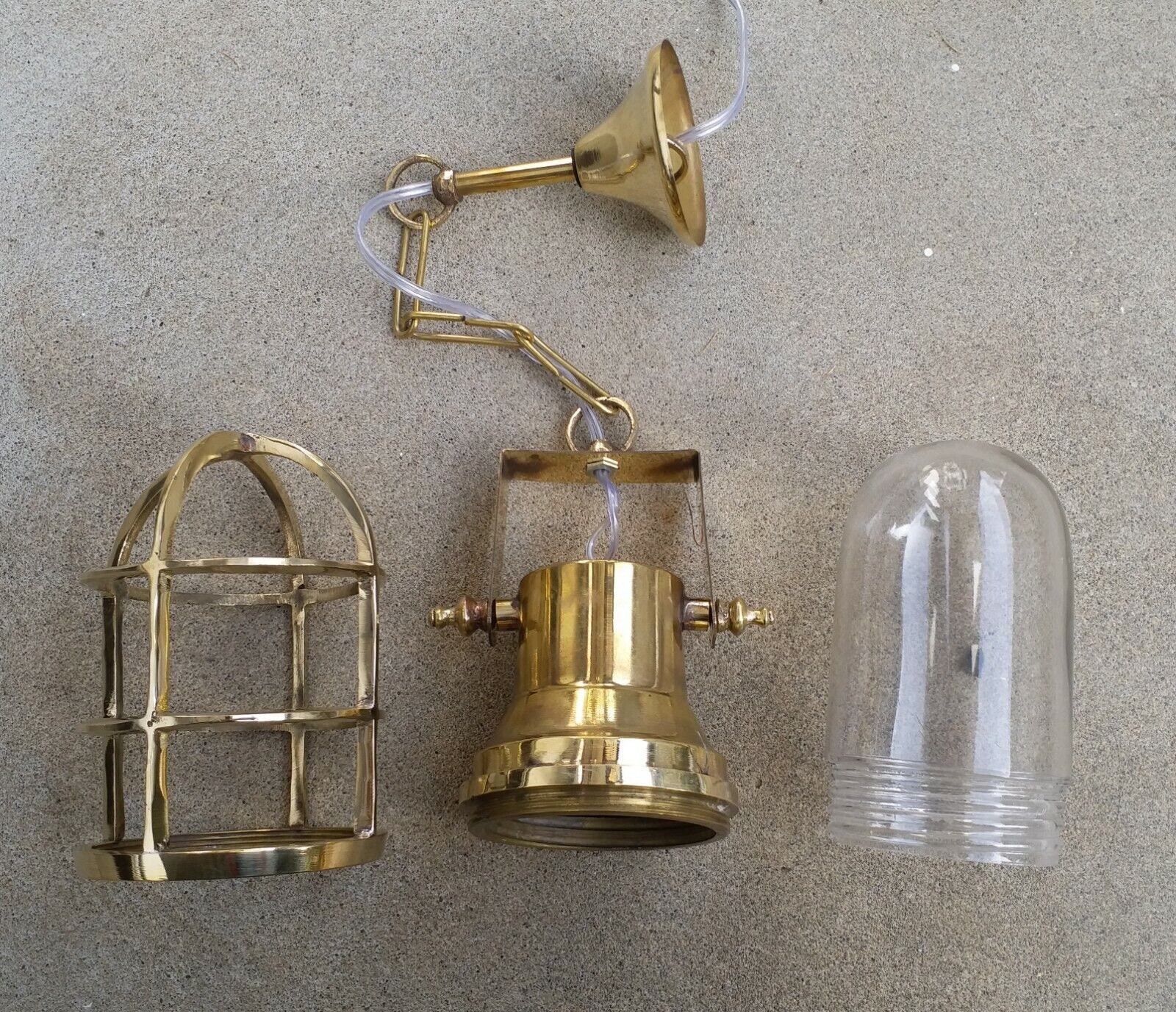 Nautical Marine Heavy Brass Chain Hanging Lamp - Etsy