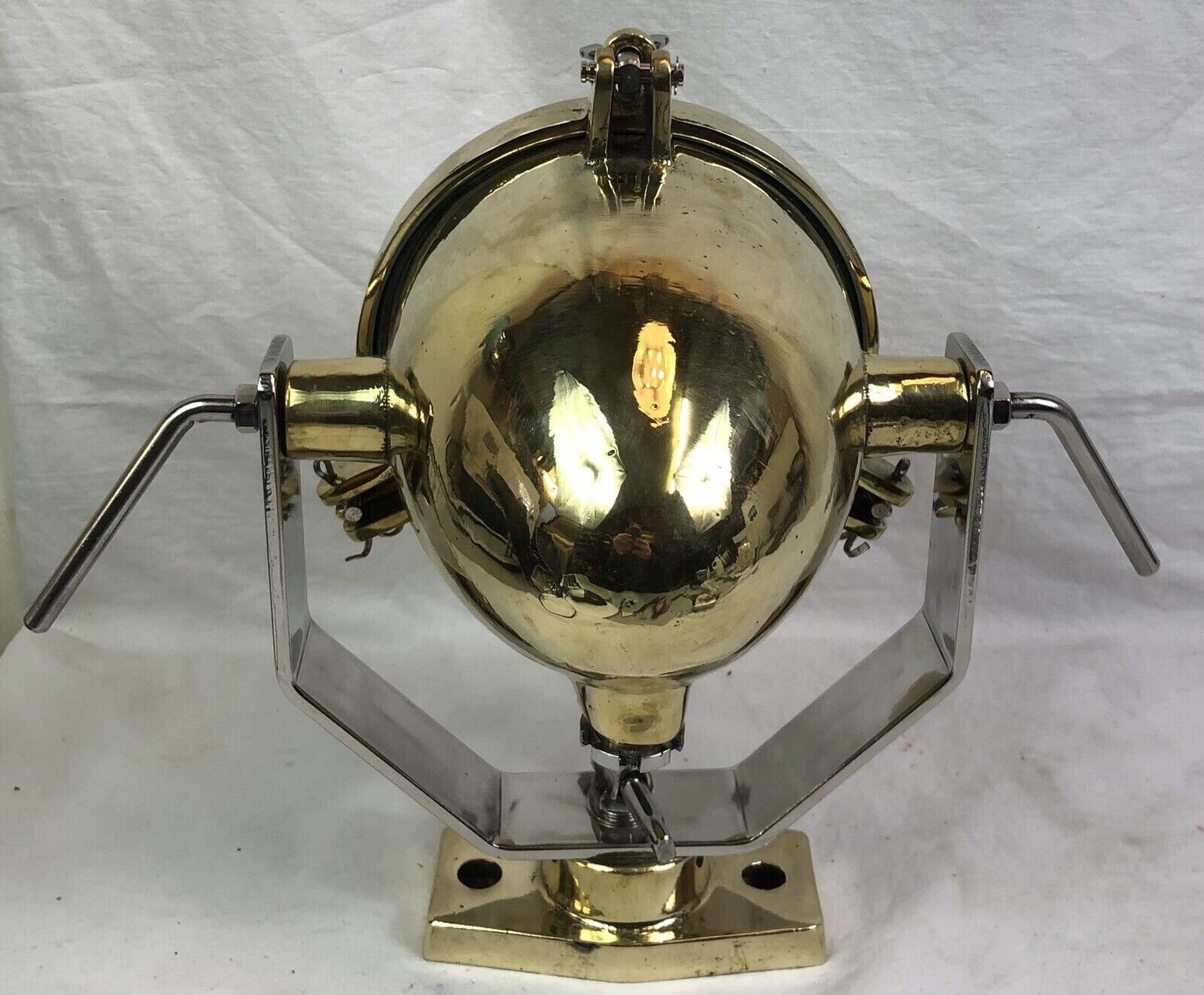 Nautical Mini Fox Spot Light Brass Ships Search Light for Maritime ...