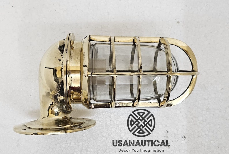 Nautical Reclaimed USA Ships Bronze Wall Light – Oceanic Solid Brass ...