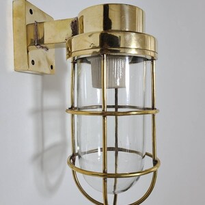 Marine Wall Lamp Brass Bracket Light Vintage Style - Etsy