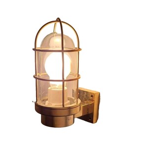 Marine Wall Lamp Brass Bracket Light Vintage Style - Etsy
