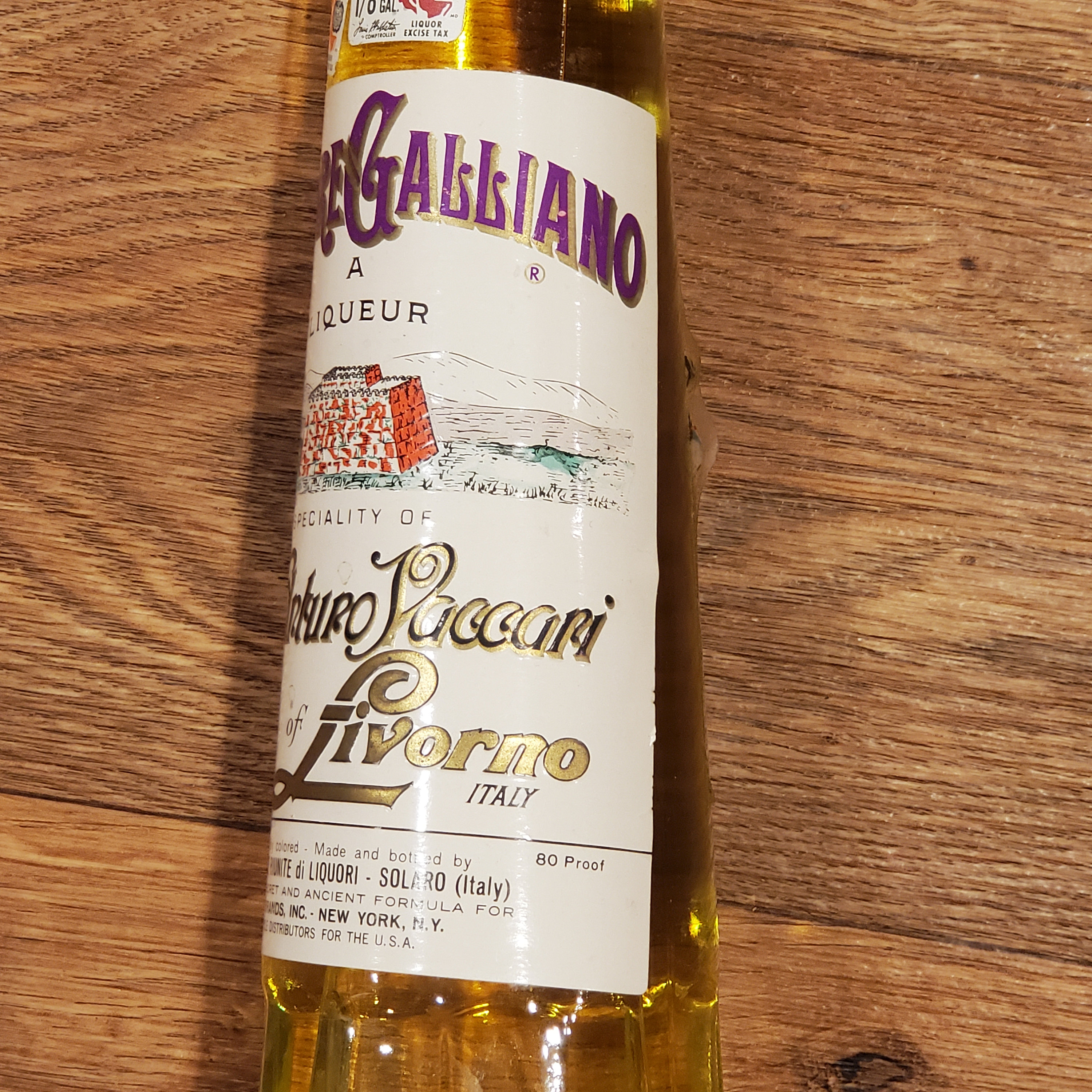 Vintage Tall (17 3/4 In.) Liqueur Bottle LIQUORE GALLIANO (liquor ...