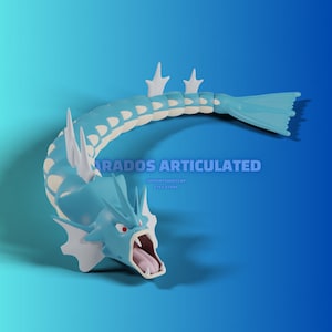 Flexi Series Gyarados STL File | Pokemon Articulated Gyarados 3D STL ...