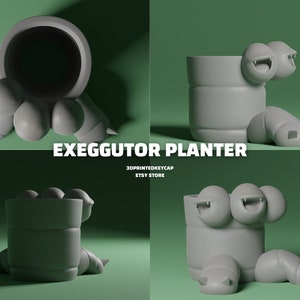 Exeggutor Planter 3D STL File Pack | Pokemon Files for 3D Printers | 3D ...