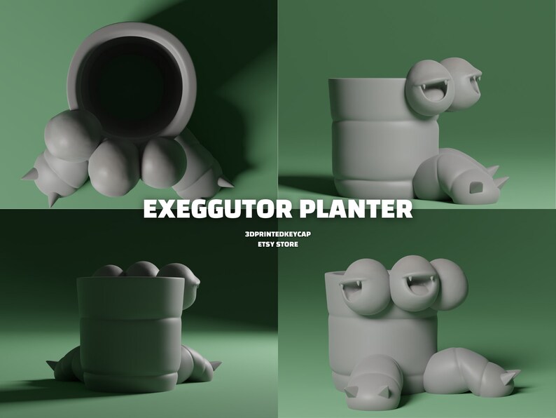Exeggutor Planter 3D STL File Pack | Pokemon Files for 3D Printers | 3D ...