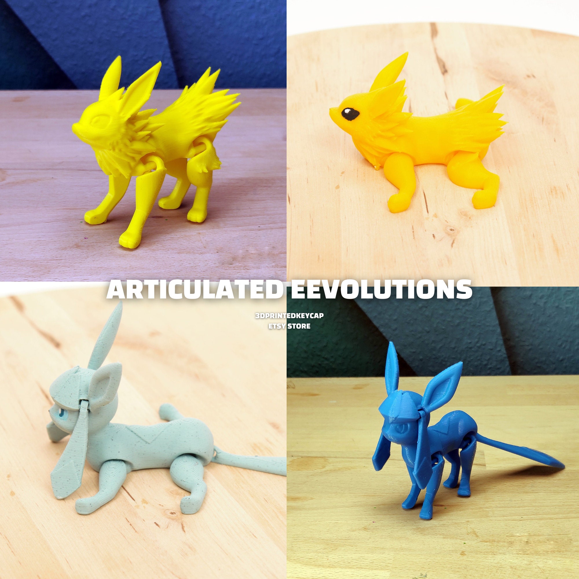 Pokemon Articulated Eevolutions 3D STL Files | Pokemon Files for 3D ...