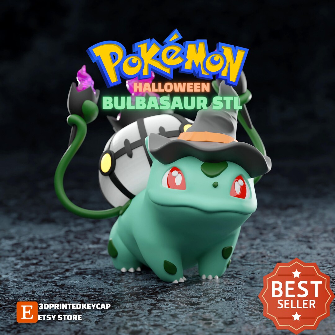 Halloween Bulbasaur 3D STL File Pack | Pokemon Files for 3D Printers ...