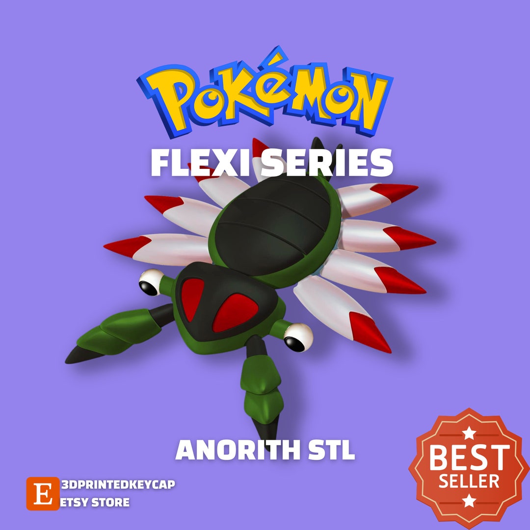 Flexi Series Anorith STL File | Pokemon Articulated Anorith 3D STL ...