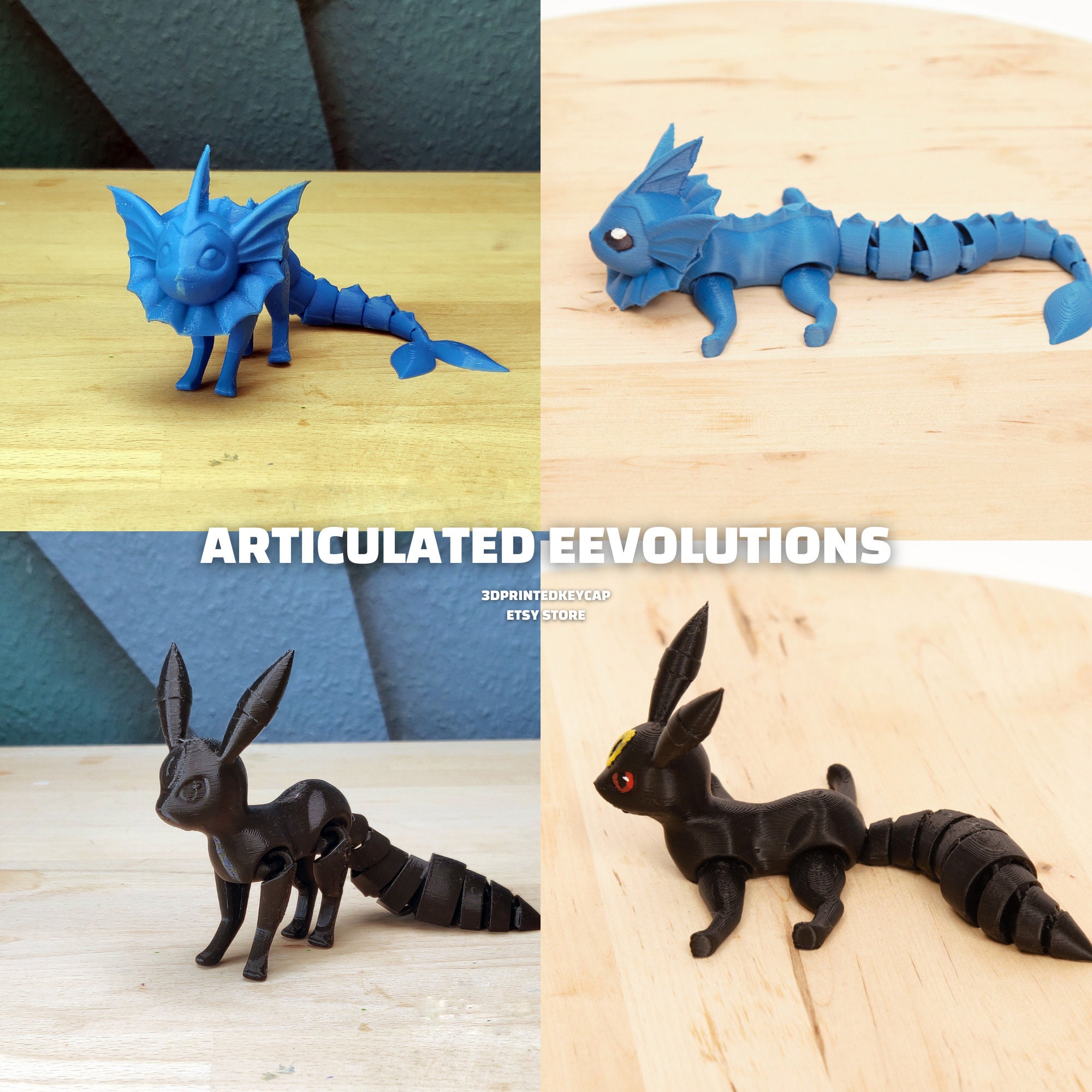 Pokemon Articulated Eevolutions 3D STL Files | Pokemon Files for 3D ...