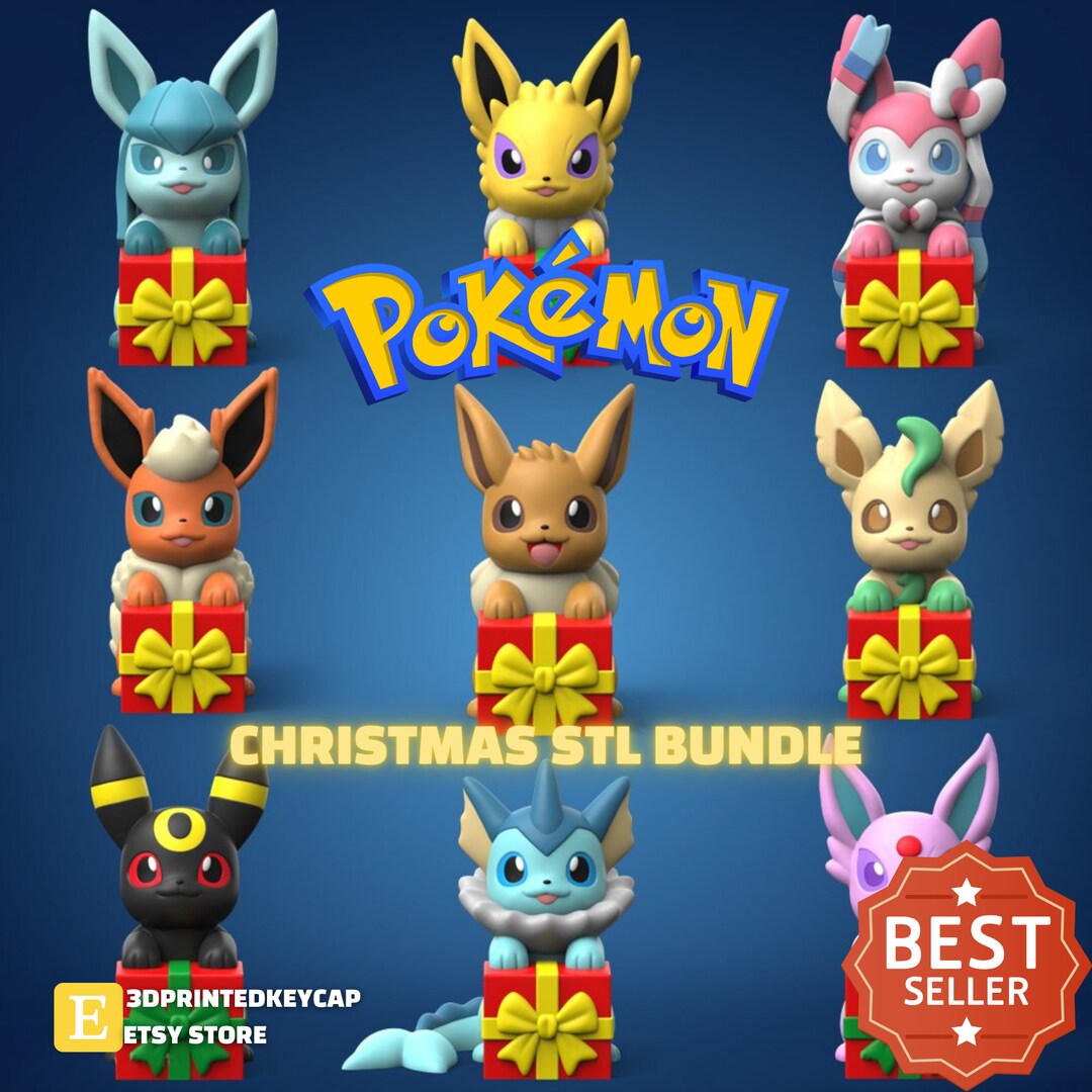 Pokemon Eevolutions 3D STL Files | Pokemon Files for 3D Printers | 3D ...