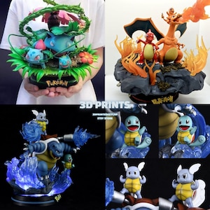 Pokemon Diorama Starters Pack 3D STL Files | Pokemon Files for 3D ...