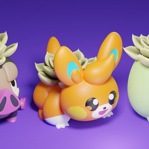 Pokemon Planter 3D STL File Pack | Pokemon Files for 3D Printers | 3D ...