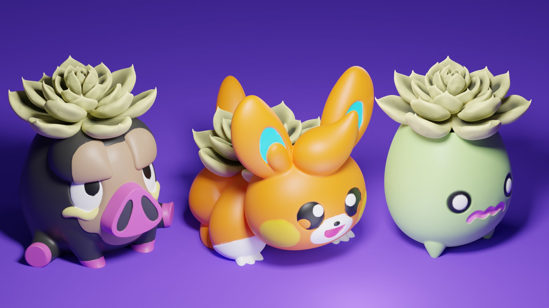 Pokemon Planter 3D STL File Pack | Pokemon Files for 3D Printers | 3D ...