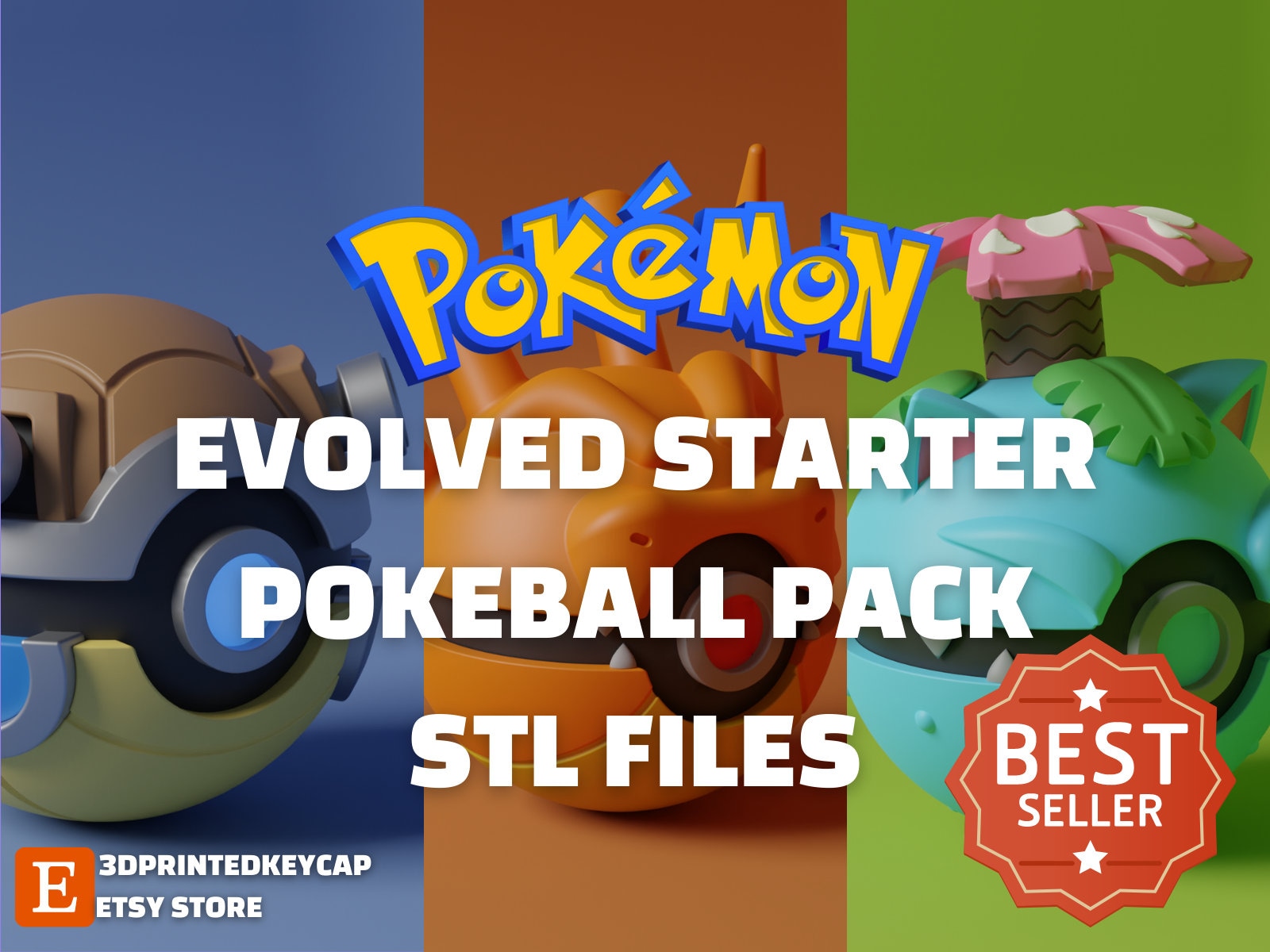 Pokeball Pokemon Themed 3D STL File Pack Pokemon Files for - Etsy Canada