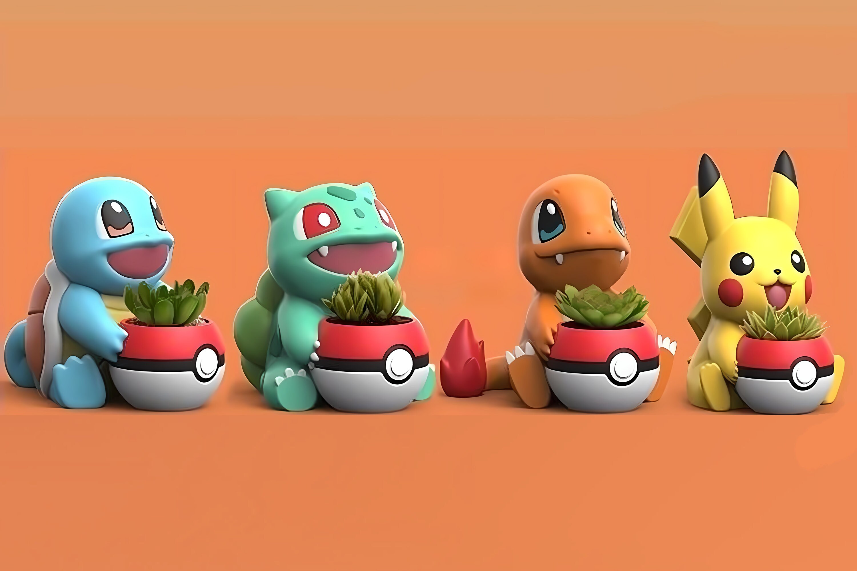 Pokemon Planter 3D STL File Pack Pokemon Files for 3D - Etsy Canada