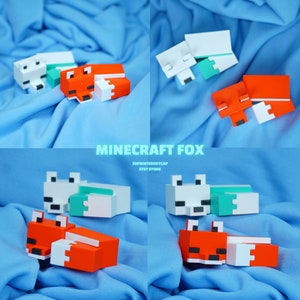 Minecraft Fox Sleeping 3D Printed | Arctic Fox 3D Print | 3D Printed ...