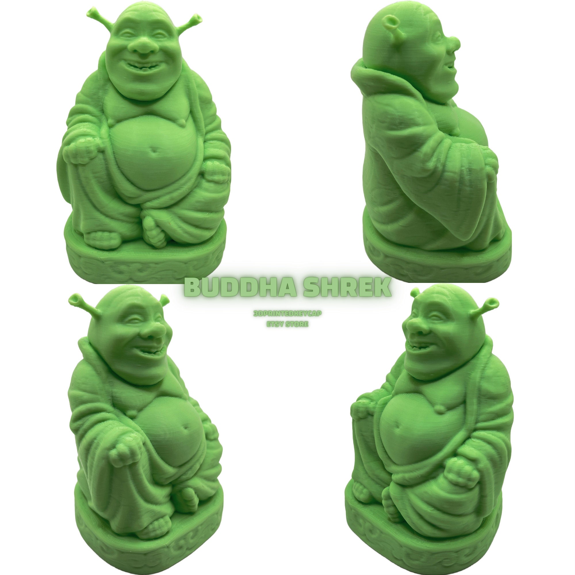 Buddha Shrek | 3D Print | 3D Printed | Tiktok Statue | Funny Gift ...