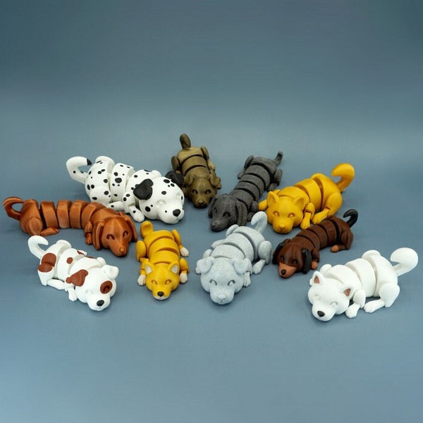 3d Printed Fidget Dogs - Etsy