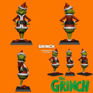 Grinch STL File: 3D Print Model, Christmas Decor (digital Download) - Etsy