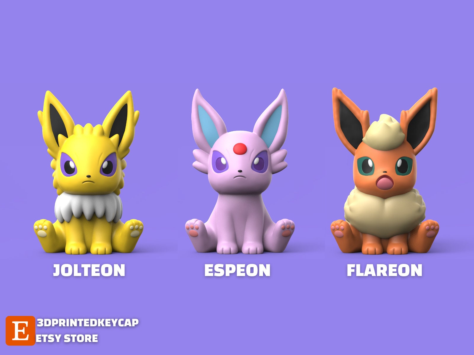 Pokemon Eevolutions 3D STL Files Pokemon Files for 3D - Etsy Australia