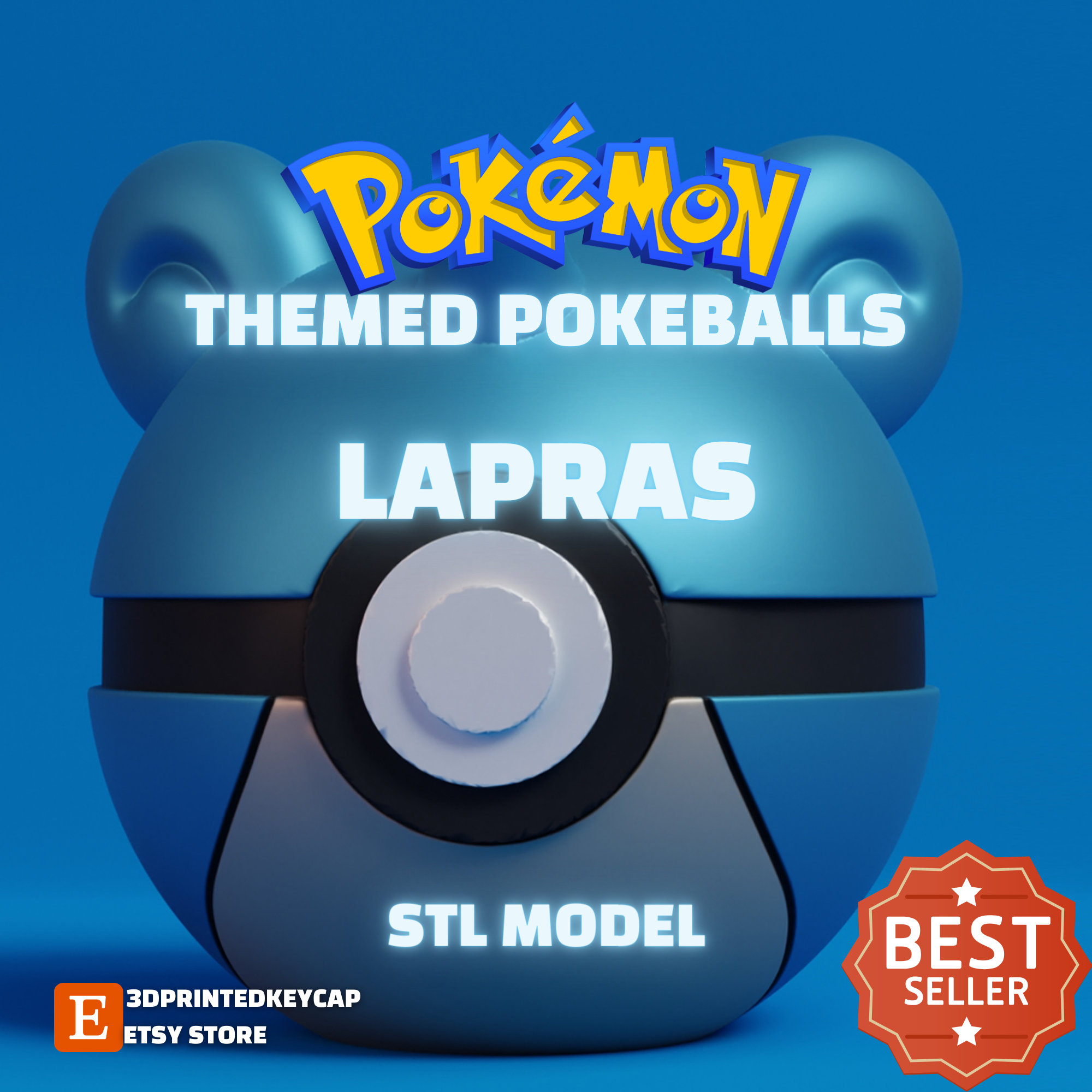 Lapras Themed Pokeball 3D STL File Pack | Pokemon Files for 3D Printers ...