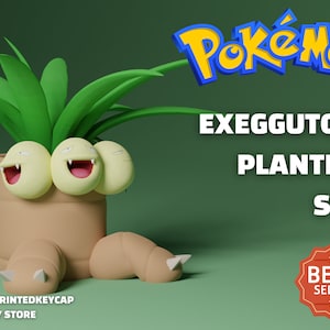 Exeggutor Planter 3D STL File Pack | Pokemon Files for 3D Printers | 3D ...