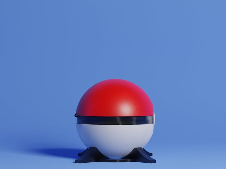 Articulated Pokeball STL File: Life-size 3D Print Model - Etsy