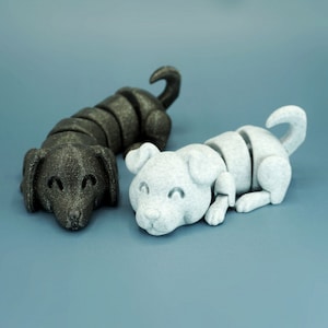 Articulated Lazy Dog: 3D Printed Fidget Toy, Dog Lover Gift - Etsy