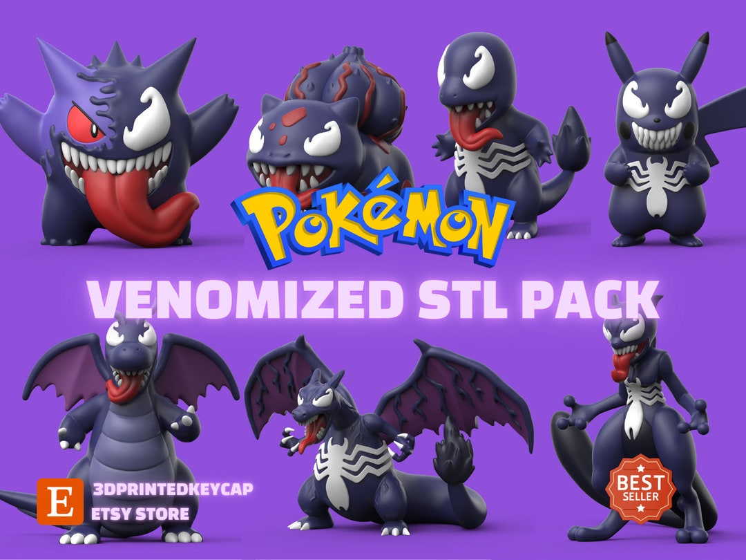 Venom Pokemon 3D STL File Pack | Pokemon Files for 3D Printers | 3D ...