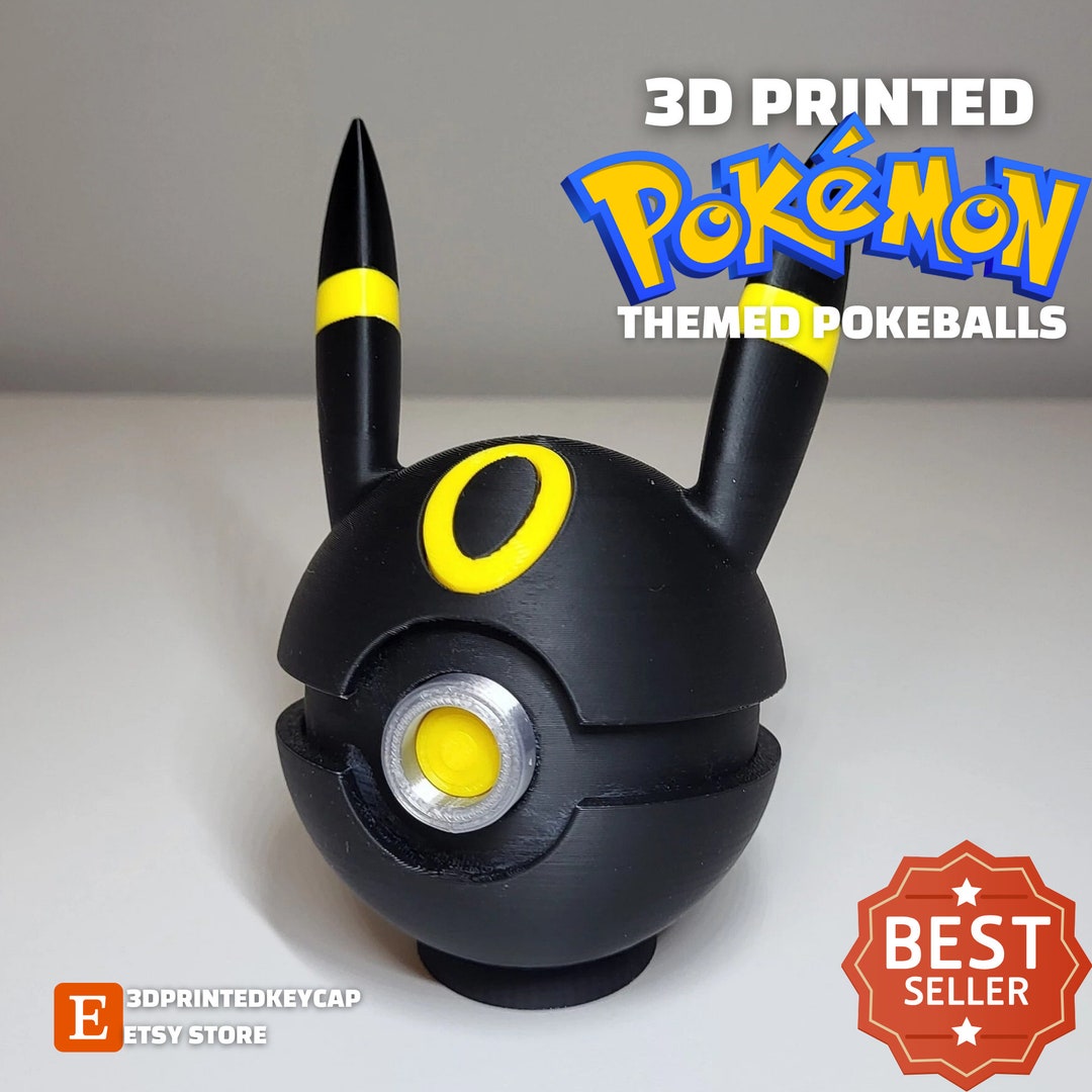 Umbreon Pokeball 3D Printed Pokemon Themed Pokeball 3D Print - Etsy
