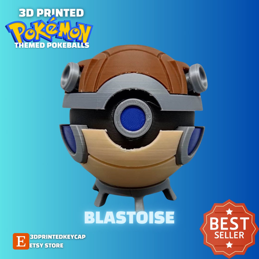 Blastoise Pokeball 3D Printed Pokemon Themed Pokeball 3D Print 3D ...