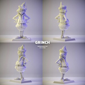 Grinch STL File: 3D Print Model, Christmas Decor (digital Download) - Etsy