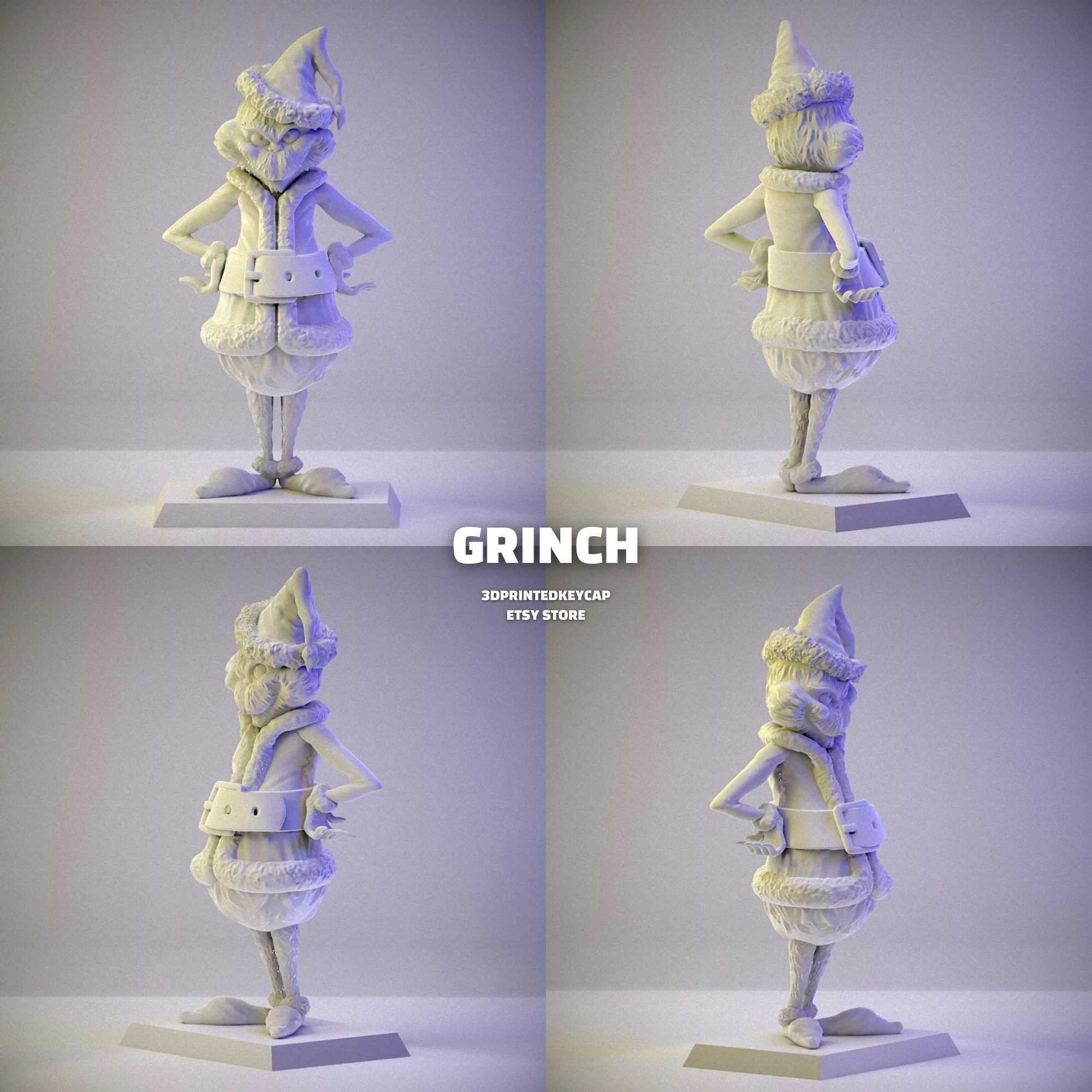 Grinch STL File: 3D Print Model, Christmas Decor (digital Download) - Etsy