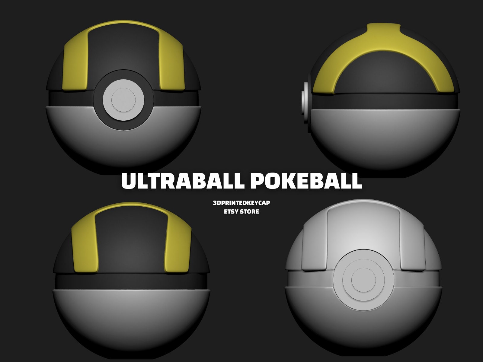 Pokeball 3D STL File Pack of 5 | Pokemon Files for 3D Printers | 3D ...