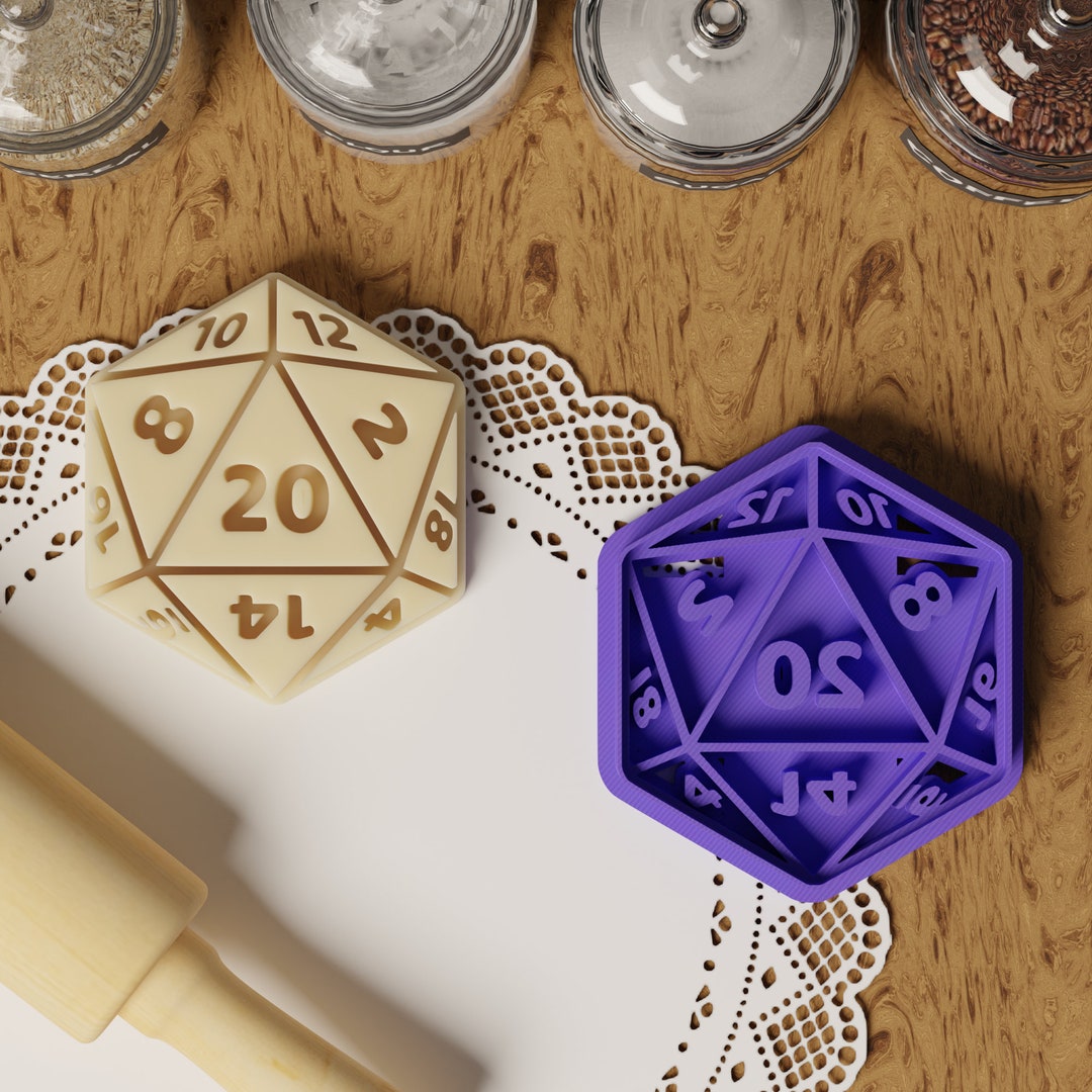 20 Sided Die Cookie Cutter: 3D Printed D&D Baking - Etsy