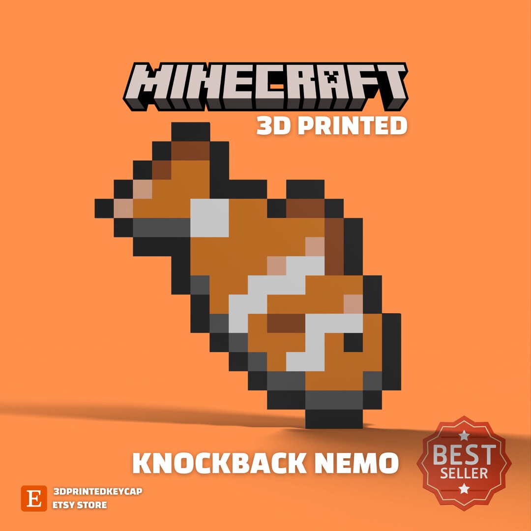 Minecraft Knockback Nemo 3D Printed Fish Nemo 3D Print 3D - Etsy