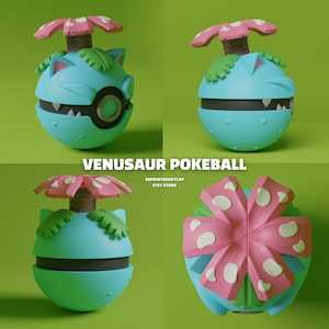 Pokeball Pokemon Themed 3D STL File Pack | Pokemon Files for 3D ...
