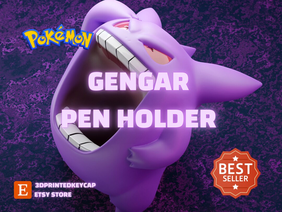 Gengar Pen Holder Pokemon 3D STL File Pack Pokemon Files for 3D ...
