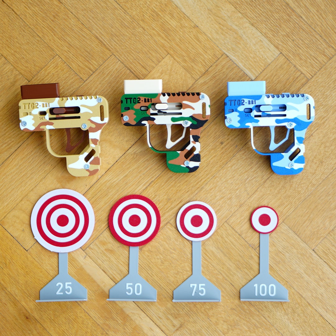 Camouflage Tic Tac Gun V2 Rubber Band | Seen on Dude Perfect | Stronger ...