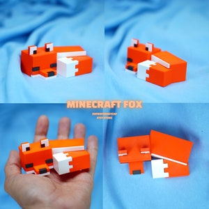Minecraft Fox Sleeping 3D Printed | Arctic Fox 3D Print | 3D Printed ...