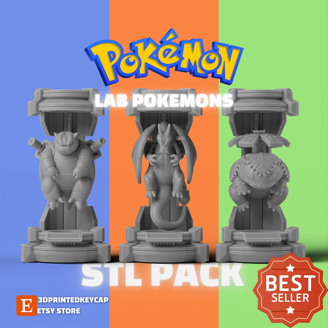 Lab Pokemon 3D STL File Pack | Pokemon Files for 3D Printers | 3D Print ...