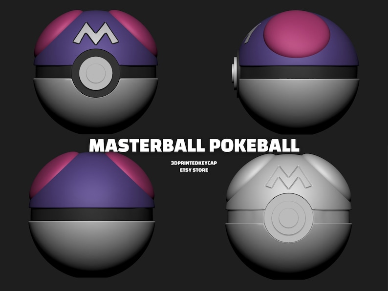 Pokeball 3D STL File Pack of 5 | Pokemon Files for 3D Printers | 3D ...