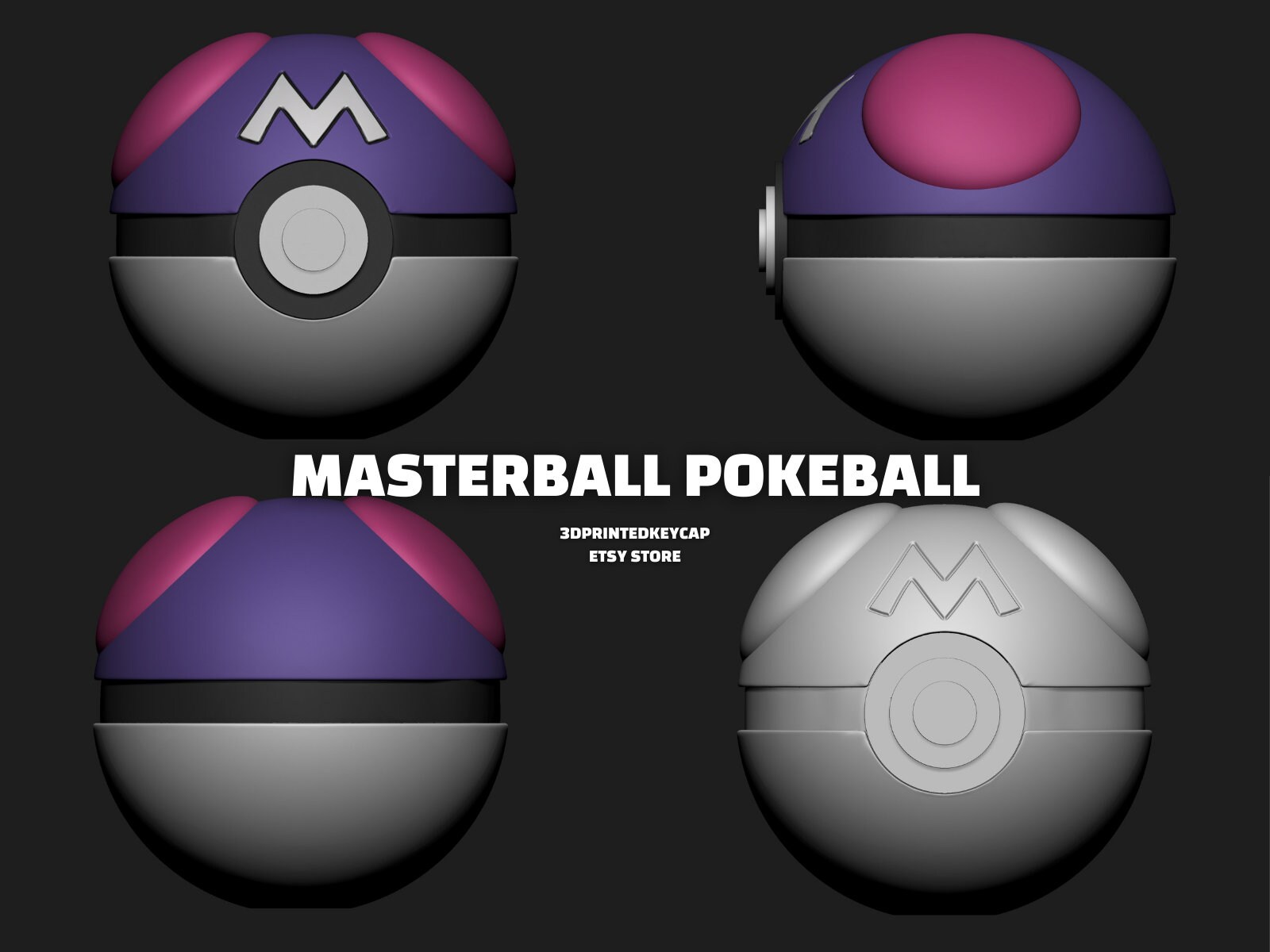 Pokeball 3D STL File Pack of 5 Pokemon Files for 3D Printers - Etsy Canada