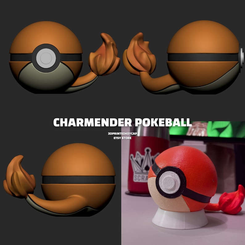 Pokemon Themed Pokeball 3D STL File Pack | Pokemon Files for 3D ...