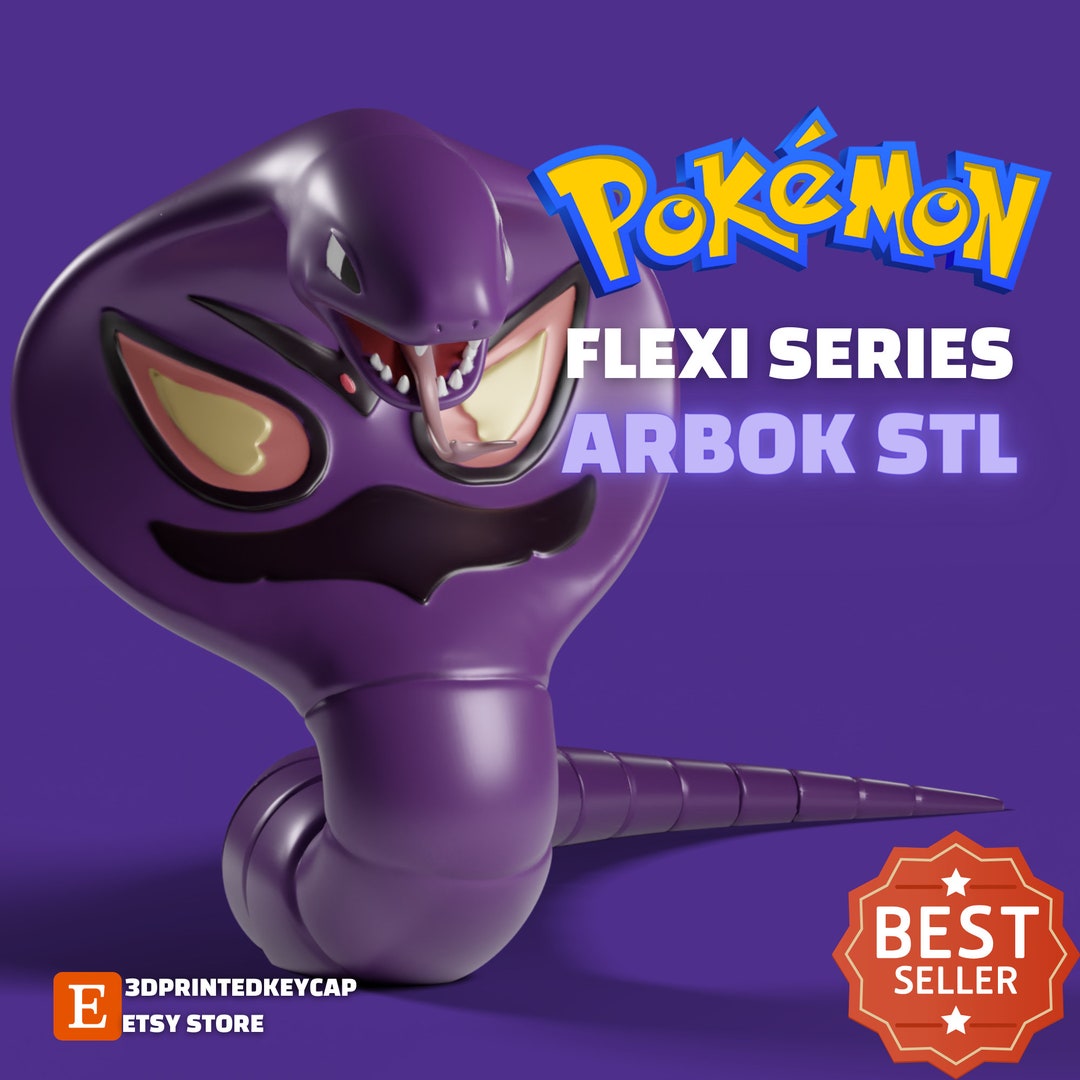 Flexi Series Arbok STL File | Pokemon Articulated Arbok 3D STL Files ...