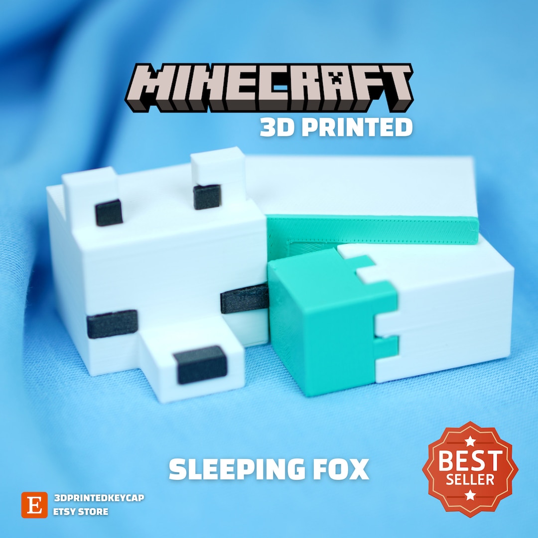 Minecraft Fox Sleeping 3D Printed | Arctic Fox 3D Print | 3D Printed ...