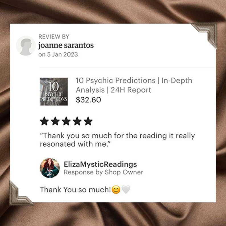 10 Psychic Predictions In-depth Personalized Analysis - Etsy