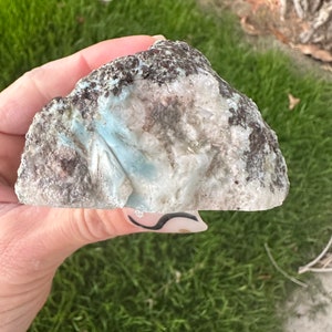 Mesmerizing Larimar Geode Chunk Polished Larimar Geode - Etsy